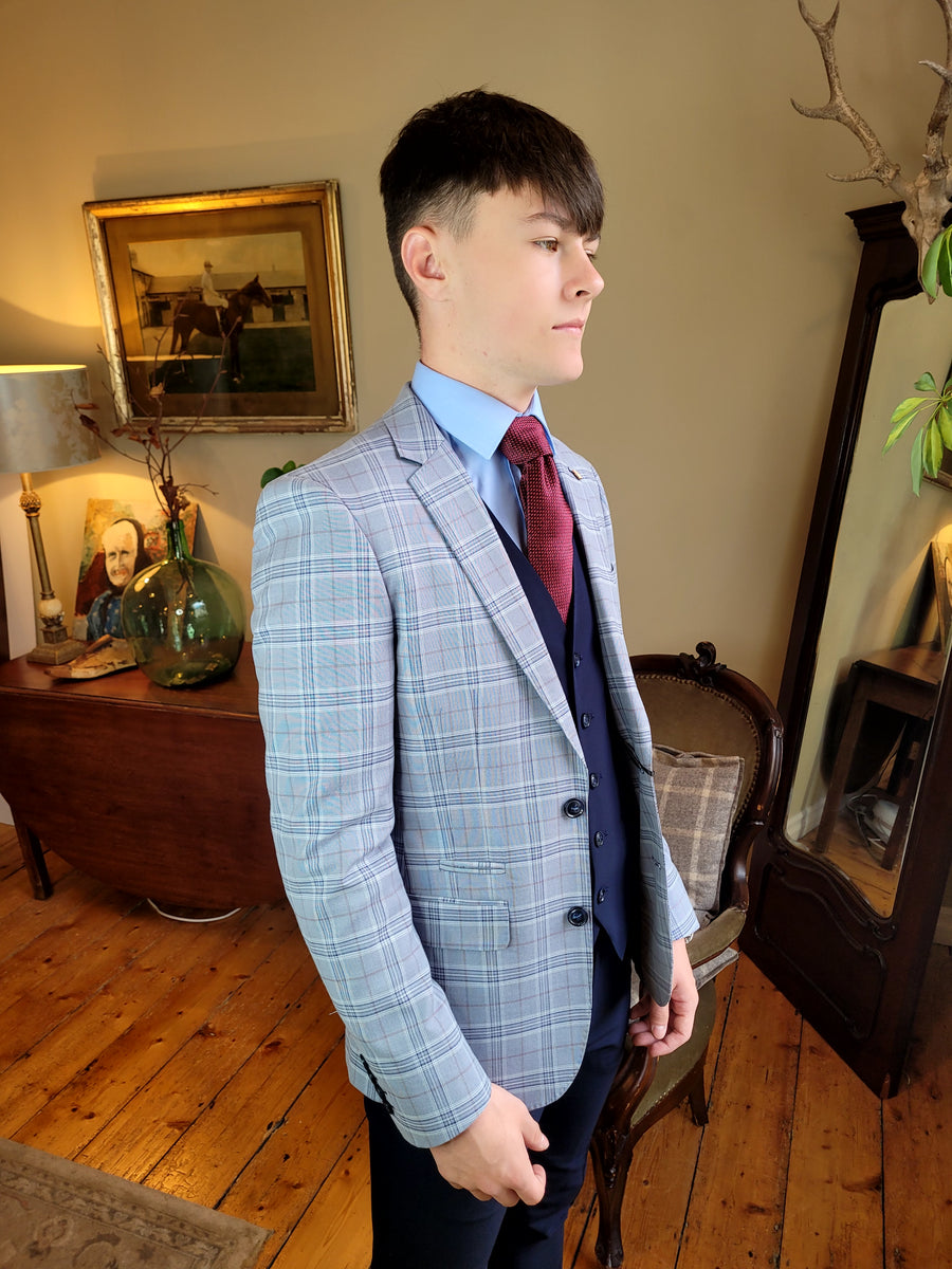 Hanks Blue Suit By 6th Sense – Manleys Menswear