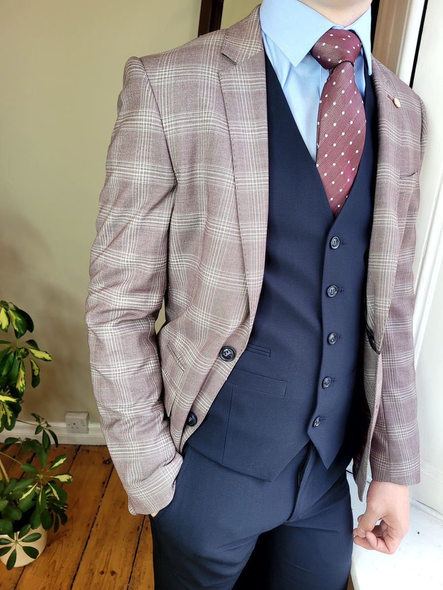 Jackson Plum Suit By 6th Sense – Manleys Menswear