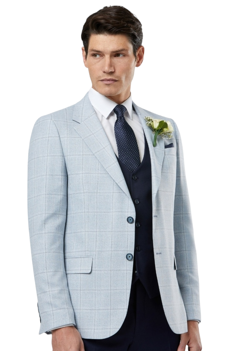 Andrew Blue Blazer By Benetti – Manleys Menswear